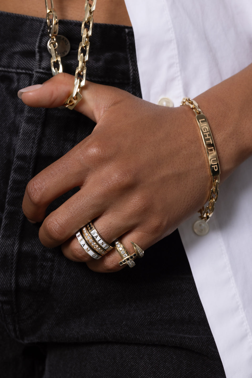 Light It Up ID Godfather Bracelet – DRU.